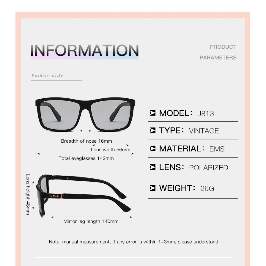 AOSRRUN 2020 Tr90 Polarized Sunglasses Men Square Flexible Rubber Driving Men Polarized Big ...