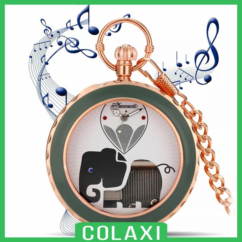 Quartz Pocket Watch Musical Movement Retro for Graduation Son - colaxi ...