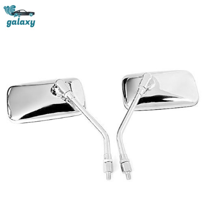 Motorcycle Chrome Rearview Side Mirrors Fashional Cool Square Shape ...