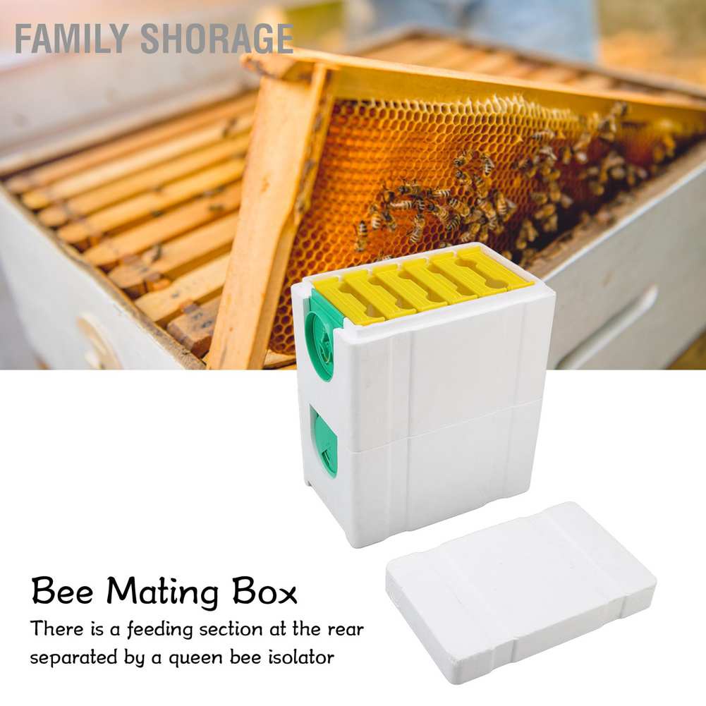 Family Shorage Double Layer Queen Bee Breeding Rearing Box Foam Frame ...