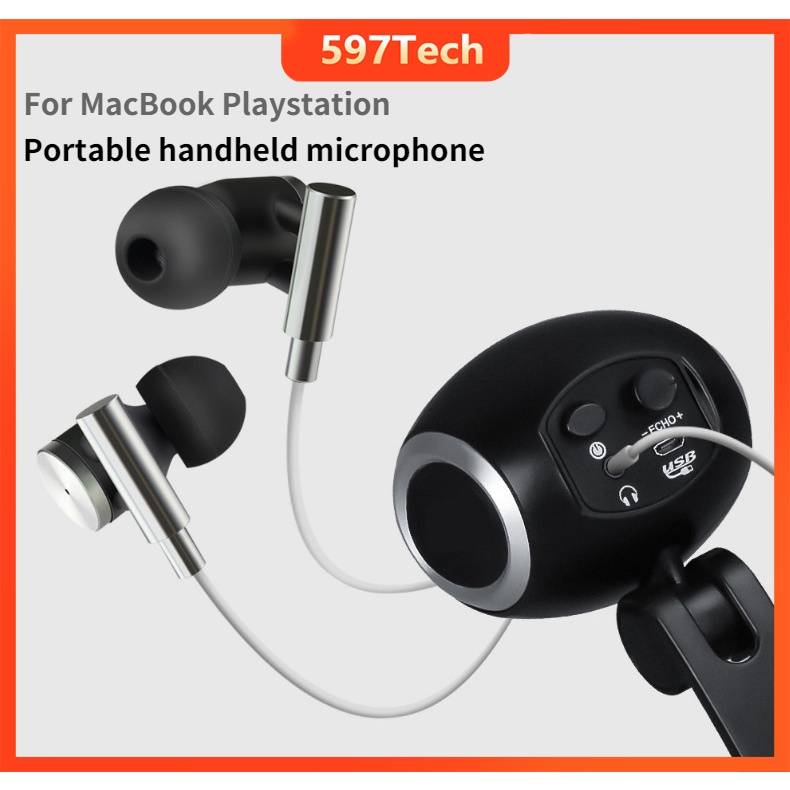 USB Gaming Microphone,Built-In Headphone Amplifier Professional Studio ...