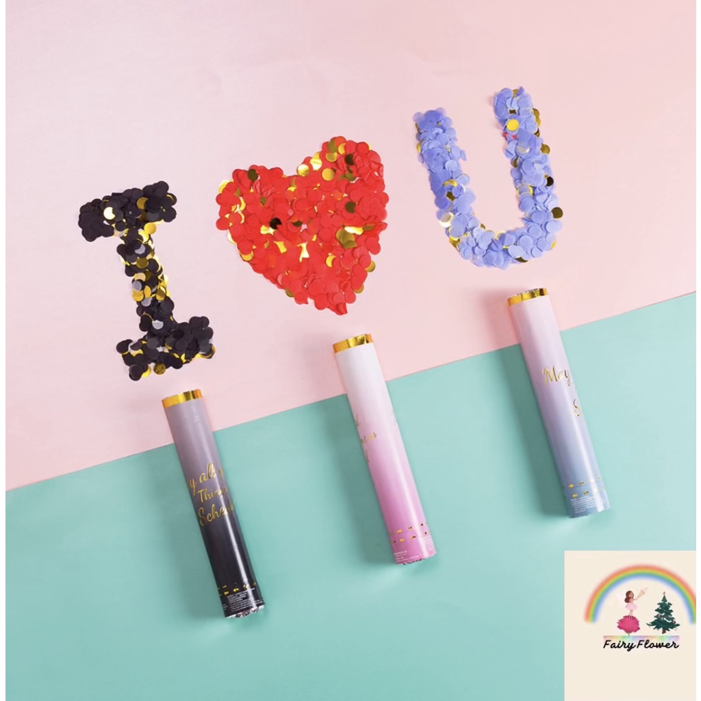 พร้อมส่ง พลุกระดาษ พลุมือ Paper Shoot เปเปอร์ชู๊ต ขนาด 30 cm. จุใจ สวย ...