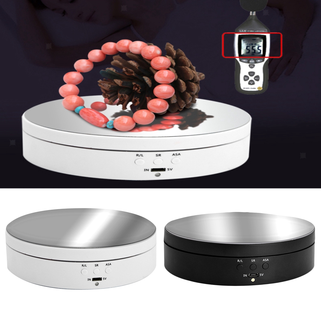 360 degree electric rotating mirror display stand plastic turntable ...