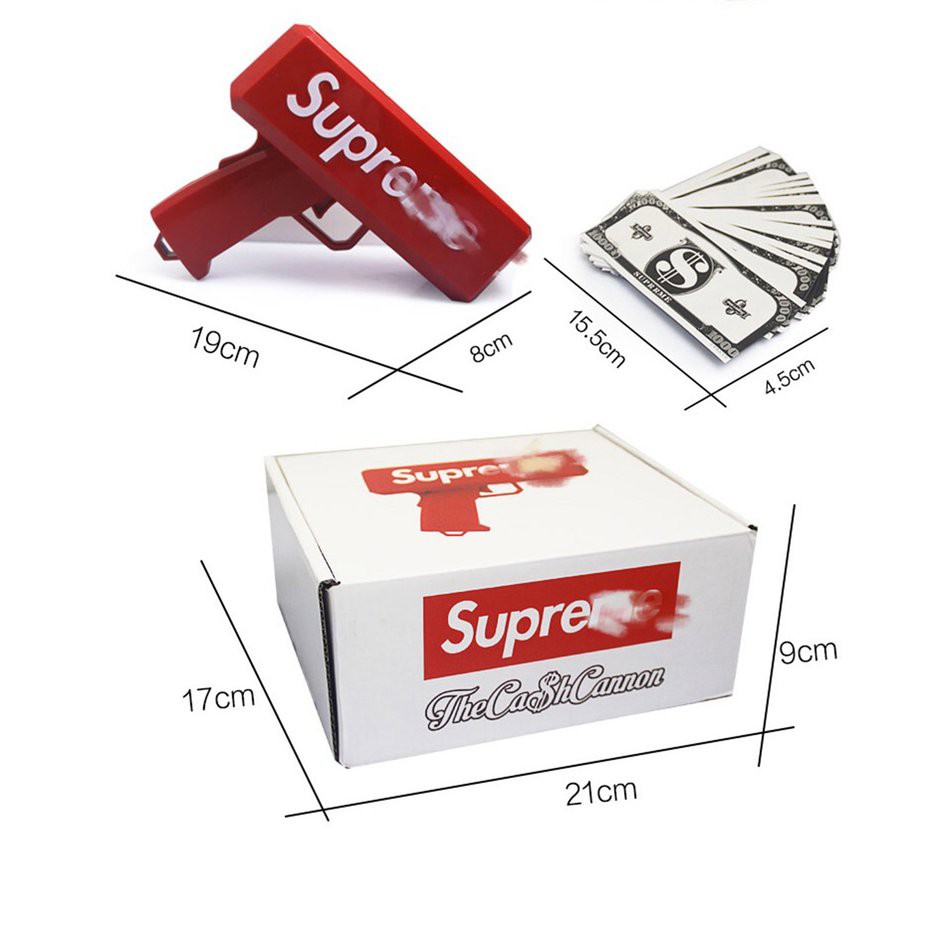 ⚡Cash Cannon Spray Money Gun Rain Money Toy Spit Banknotes Gun ...