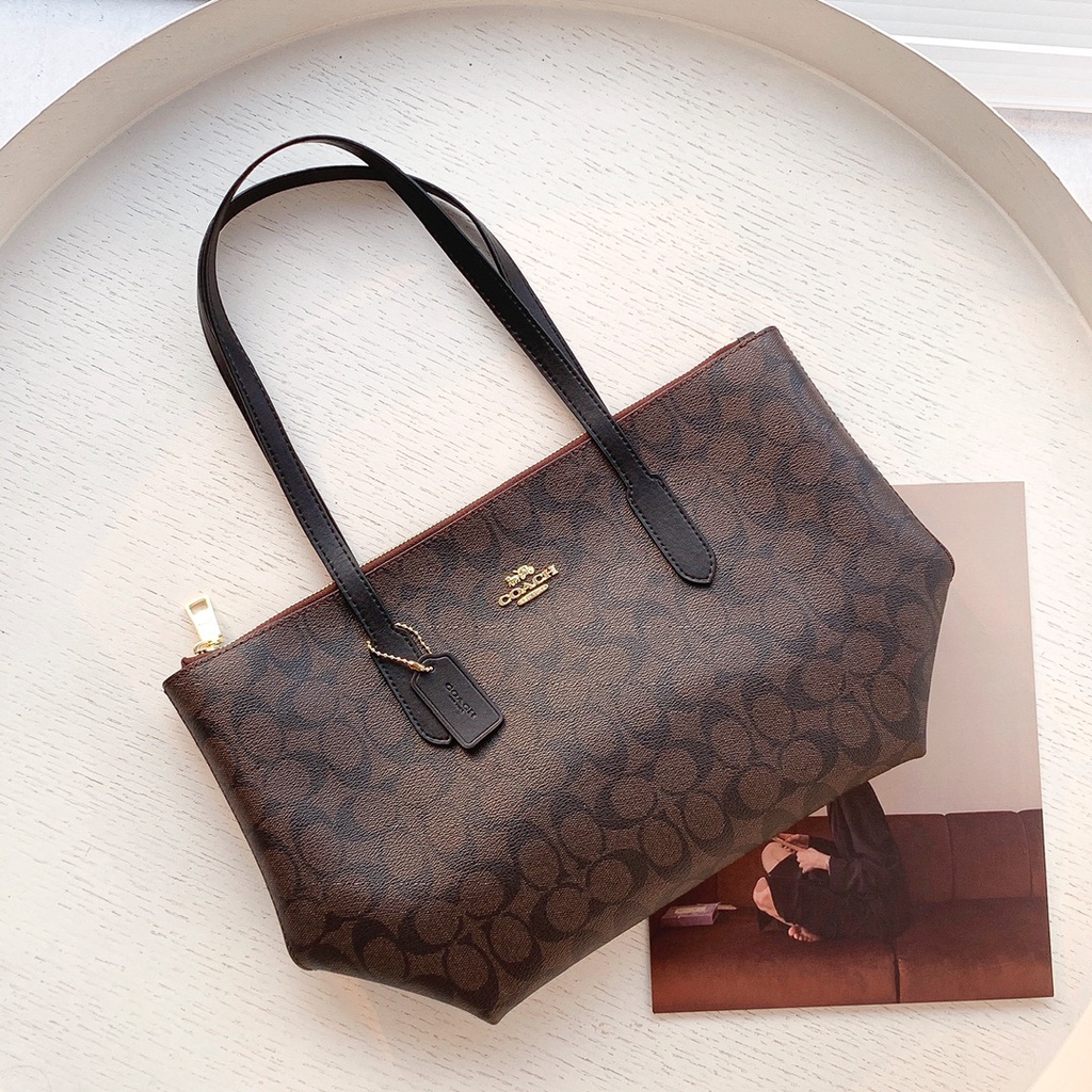 Outlet ส่วนลด COACH แท้ C4455 กระเป๋าสะพายไหล่ Tote Bag กระเป๋าช้อปปิ้ง ...