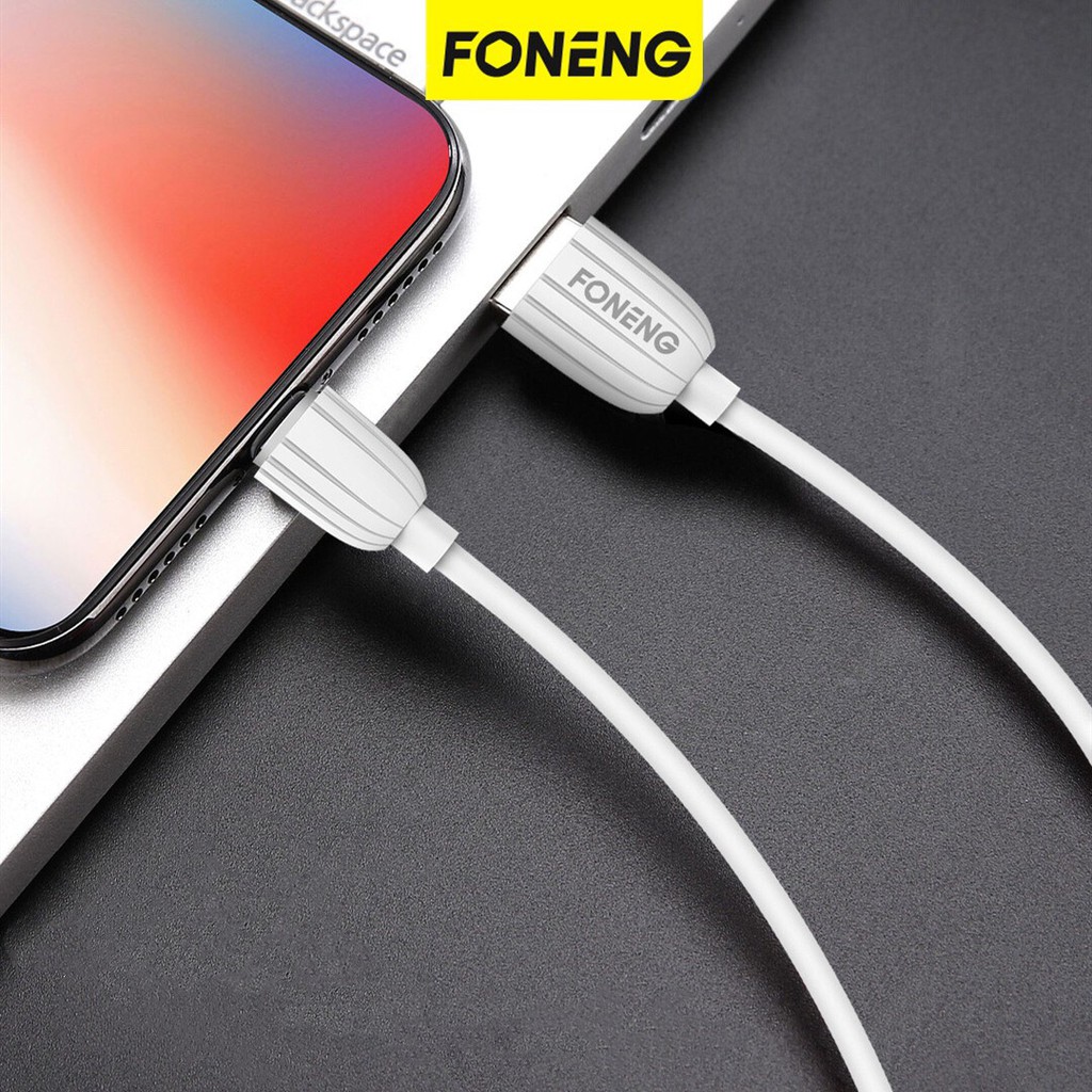 Foneng X1 สายชาร์จ USB DATA CABLE Foneng X1 2.1A สายชาร์จ ซิงค์ข้อมูล ...