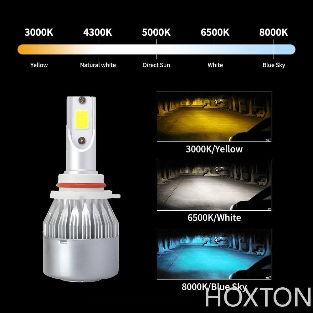 Ready StockOriginal C6 LED H4 H7 H11 COB ไฟหน้ารถหลอดไฟ H1 H13 H3 9005 9006 9012 9003 HB2 HB3 ...