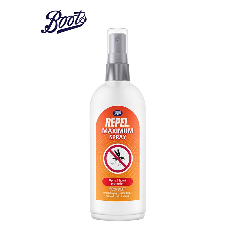 1 BOOTS REPEL บู๊ทส์ รีเพล แม็กซ์ซิมัม สเปรย์ ไล่ยุง ขนาด 100 มล ...