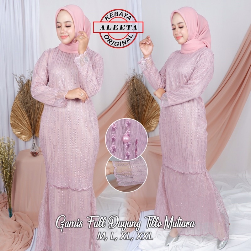 Gamis TULLE MUTIARA / GAMIS / KEBAYA รองรับการศึกษา / เสื้อผ้ามุสลิม ...
