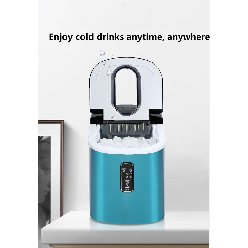 เครื่องทำน้ำแข็งSUSWEETLIFE Ice maker 16KG mini small commercial ...