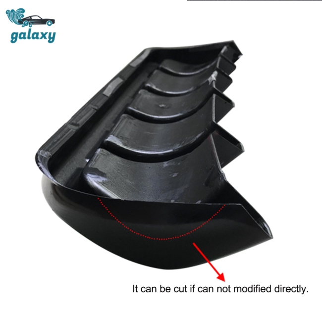 67cm Universal Car Lower Rear Body ABS Bumper Diffuser Shark Fin Kit ...