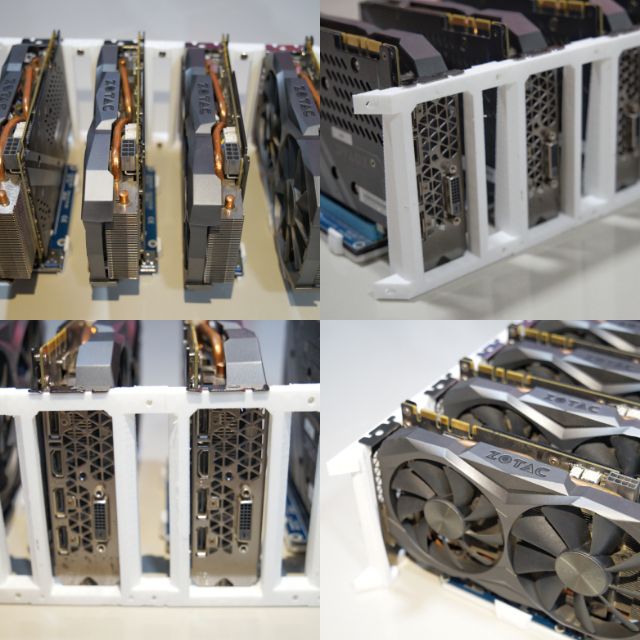 ตัวยึดการ์ดจอแนว สำหรับ Rig ขุด Bitcoin mining rig ETH BTC - dondanai ...