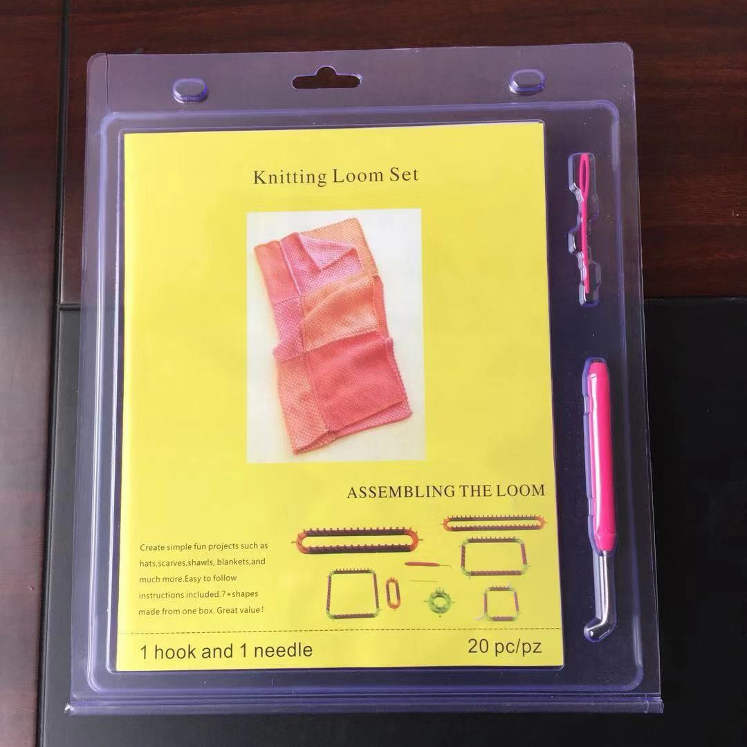 Red Embroidery Multifunctional Combination Knitting Device Scarf Hat ...