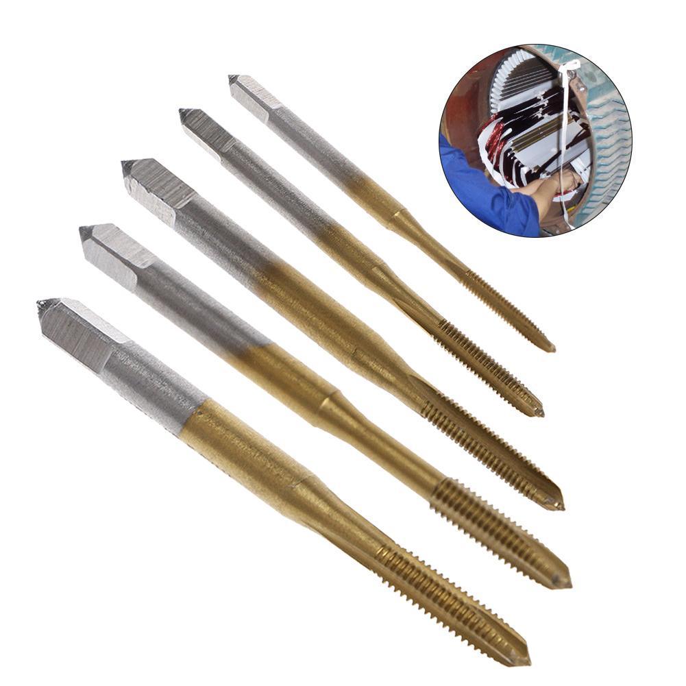M2/M2.5/M3/M3.5/M4 HSS Metric Straight Flute Thread Screw Tap Plug Tap ...