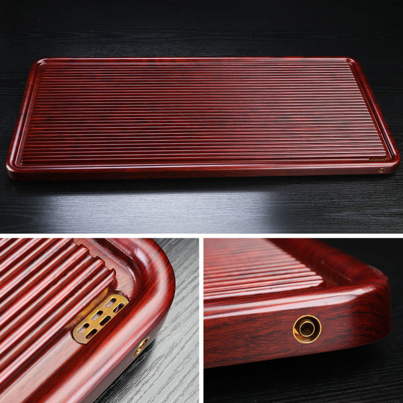 Bakelite Tea Tray Solid Wood Whole Tea Table Modern Simple Home Tray ...