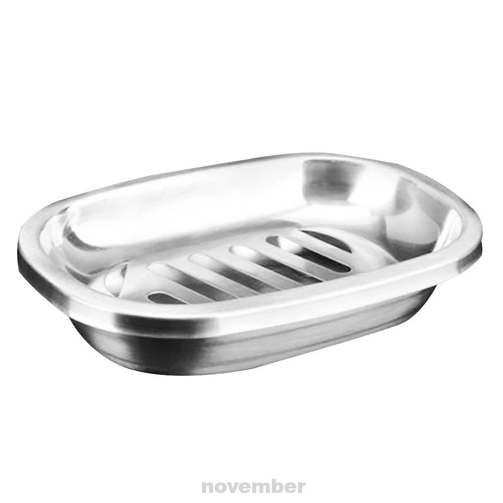 Large Stainless Steel Bathroom Dispensers Storage Rack Deep Soap Dish ...