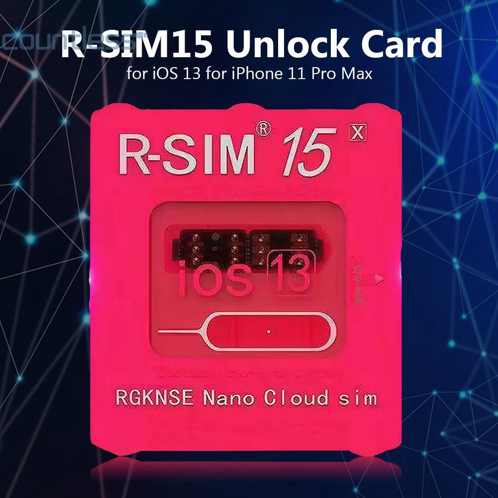 อะแดปเตอร์การ์ดสำหรับ iPhone 11 pro Max R-SIM 15 Nano Unlock Card ...