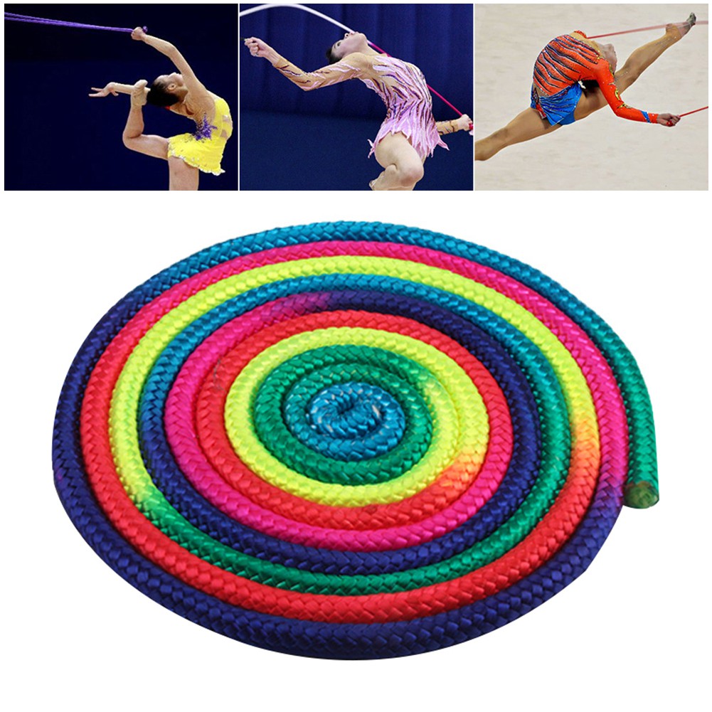 Colorful Gymnastics Rope Aerobics Skipping Rope Gradient Rhythmic ...