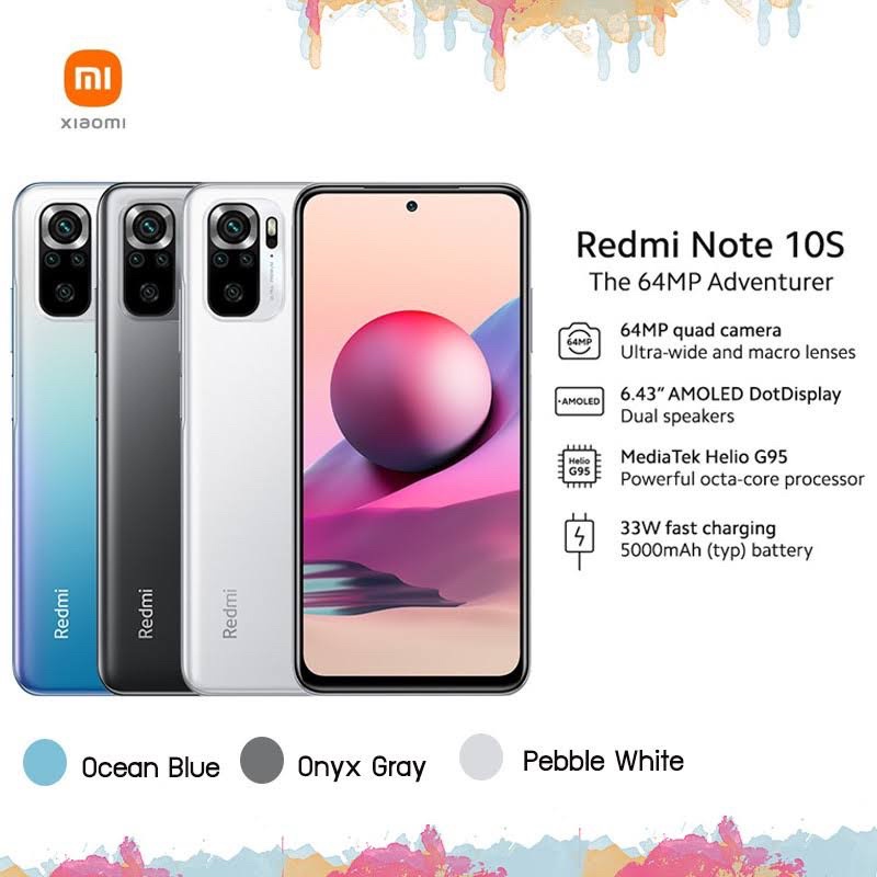 Redmi Note 10s แรม8รอม128 เครื่องใหม่ มือ1 ประกันศูนย์ เครื่องศูนย์แท้ ...
