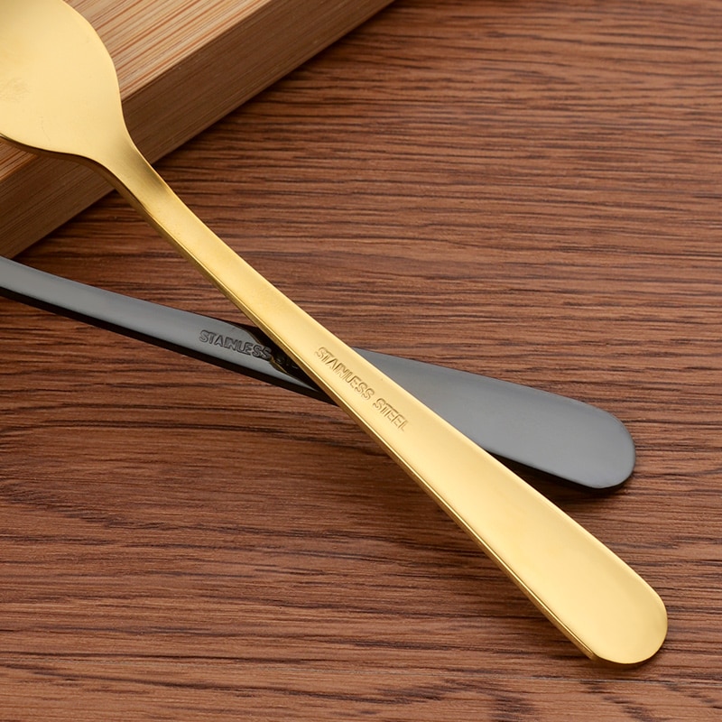 2pcs Tea Fork Set 188 stainless steel Small Fruit Fork Set Gold Dessert ...