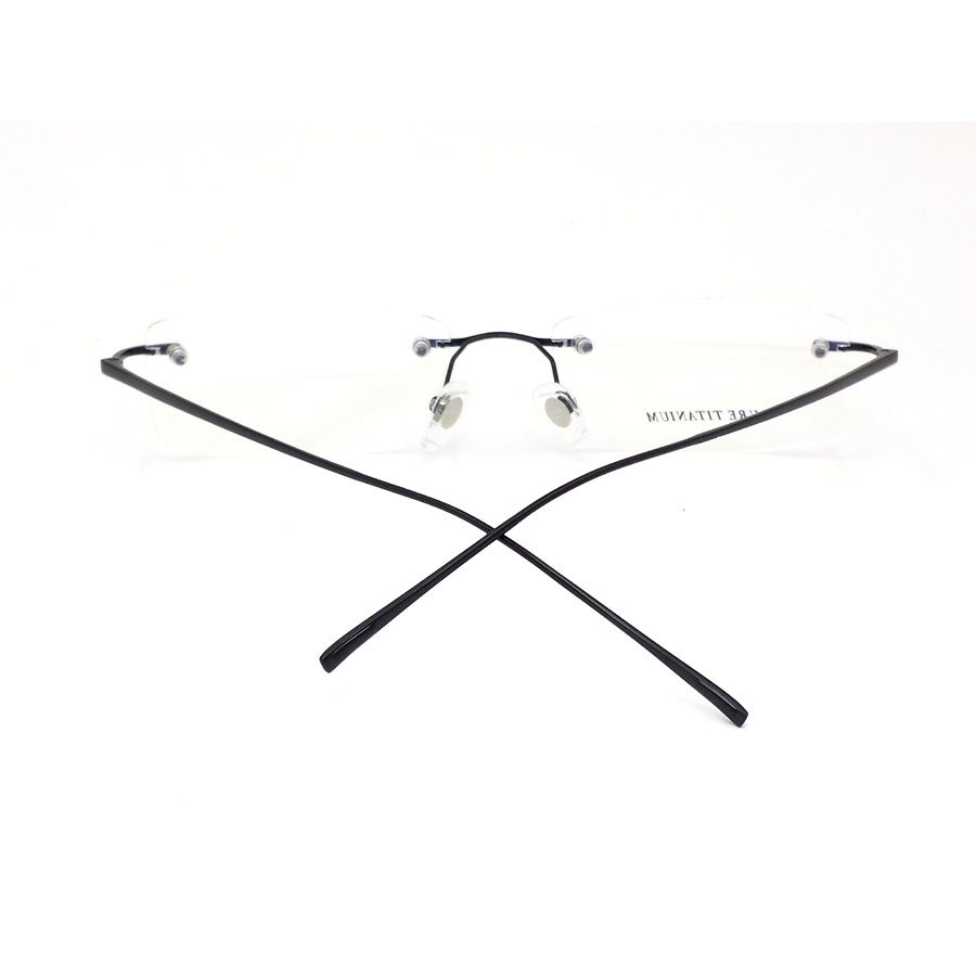 BPure Titanium Eyeglasses Rimless Optical Frame Prescription Spectacle ...