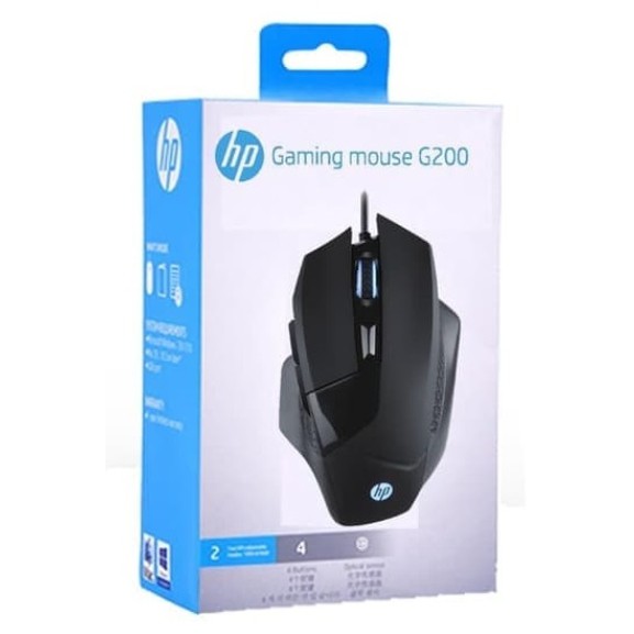 เมาส์เกมมิ่ง - HP G200 - GAMING MOUSE BLACK - intekshop - ThaiPick