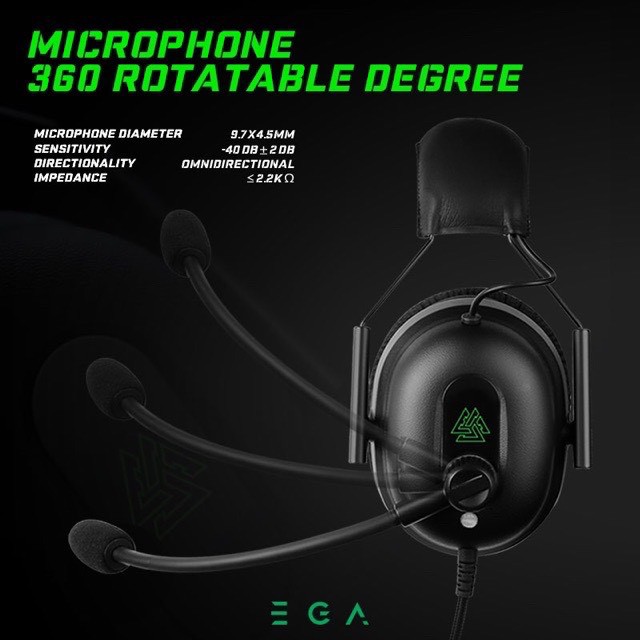 EGA TYPE H2 PRO GAMING HEADSET VIRTUAL 7.1 EXPERIENCE WITH EGA ...
