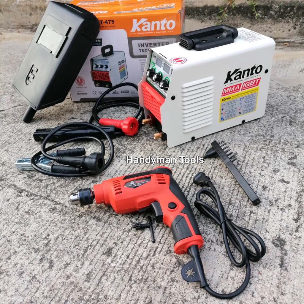 KANTO รุ่น KTB-ARC-475 ตู้เชื่อม ตู้เชื่อมไฟฟ้า ตู้เชื่อมอินเวอร์เตอร์ 3ปุ่มปรับ 475MMA IGBT หิน ...