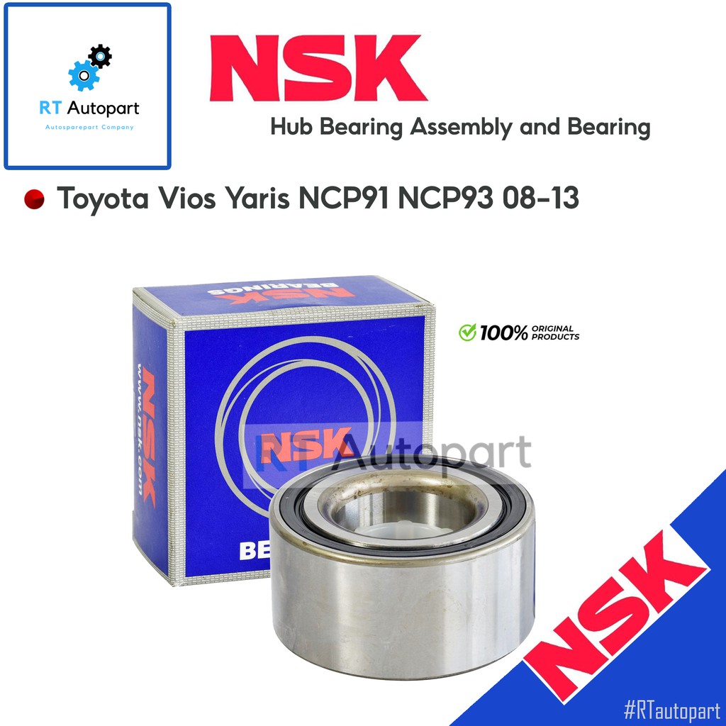 NSK ลูกปืนล้อหน้า Toyota Vios NCP93 ปี07-13 Yaris NCP91 ปี05-13 มี ABS / ลูกปืนล้อ วีออส ...