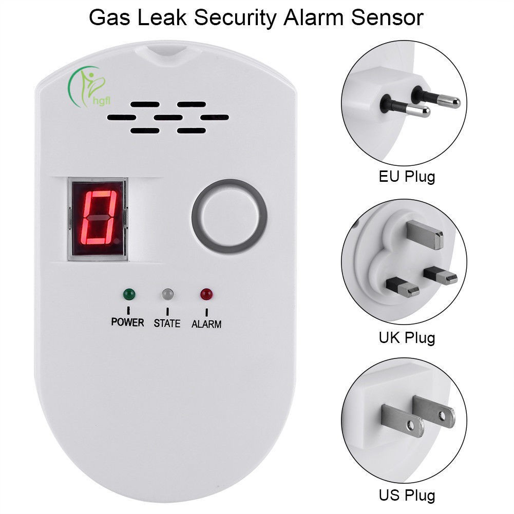 hgFl High Sensitivity LPG LNG Coal Gas Leak Detector Alarm Monitor ...
