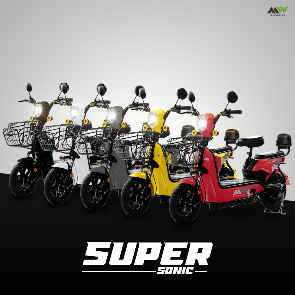 Max Wheel จักรยานไฟฟ้า Electric Bike รุ่น Super Sonic MW-200 มีให้เลือก 5 สี หน้าจอ LED ความเร็ว ...