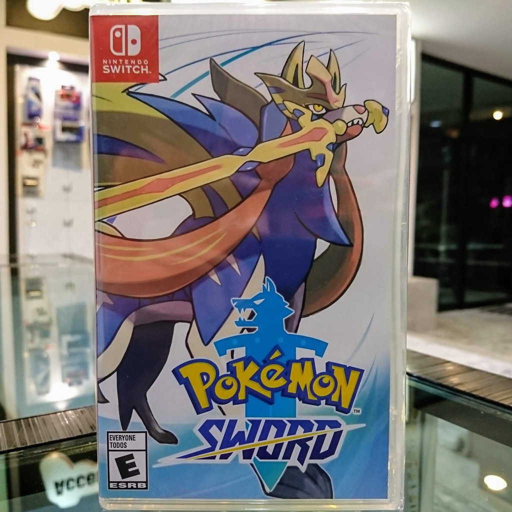 (ภาษาอังกฤษ) มือ1 Pokemon Sword แผ่นเกม Nintendo Switch ตลับเกม NSW ...