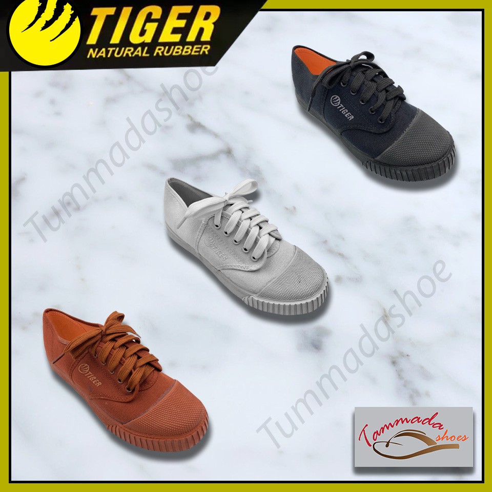 ∋รองเท้าผ้าใบนักเรียน Tiger 205 รองเท้านักเรียน รองเท้าผ้าใบแบบผูกเชือก ...