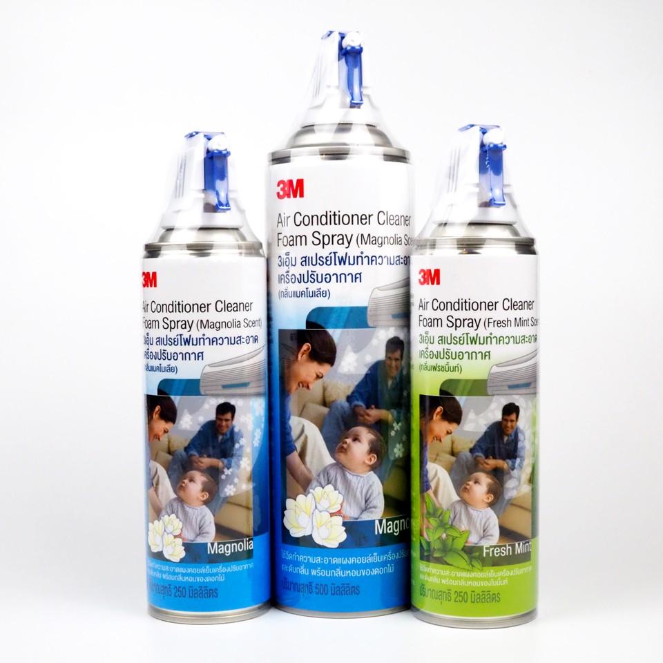3M ล้างแอร์ สเปรย์โฟมทำความสะอาดเครื่องปรับอากาศ Air Conditioner ...
