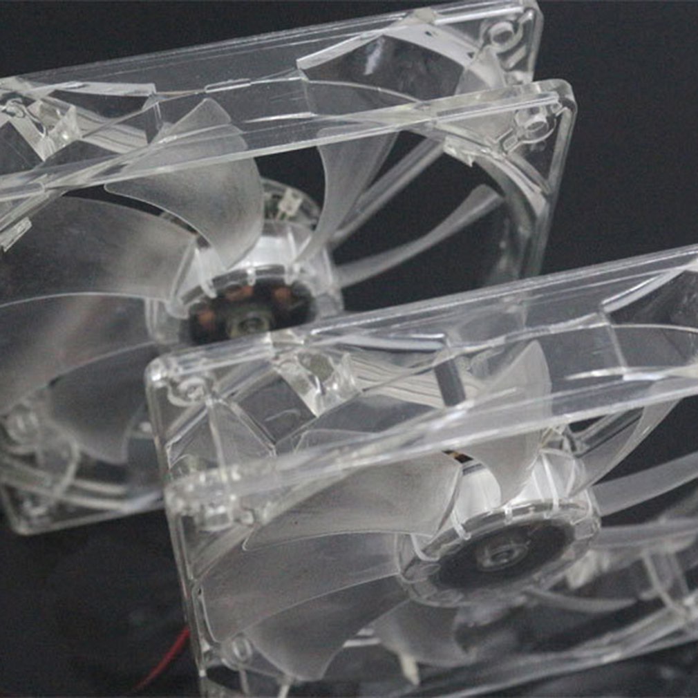 120mm pc computer fan 4 LED Light 12CM Fan PC CPU Cooling Cooler Fan ...