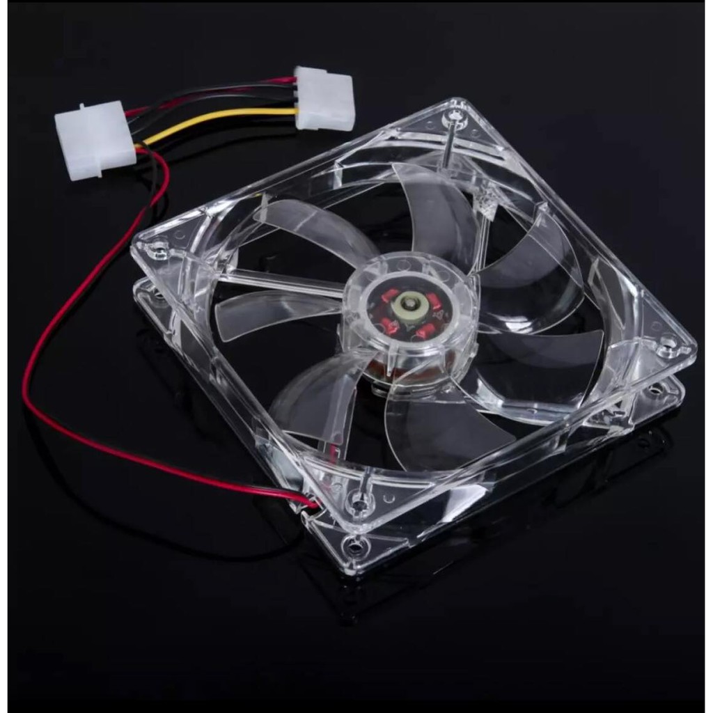 LED Light PC Computer CPU Cooling Cooler Case Fan 4Pin DC 12V 120mm(สี ...