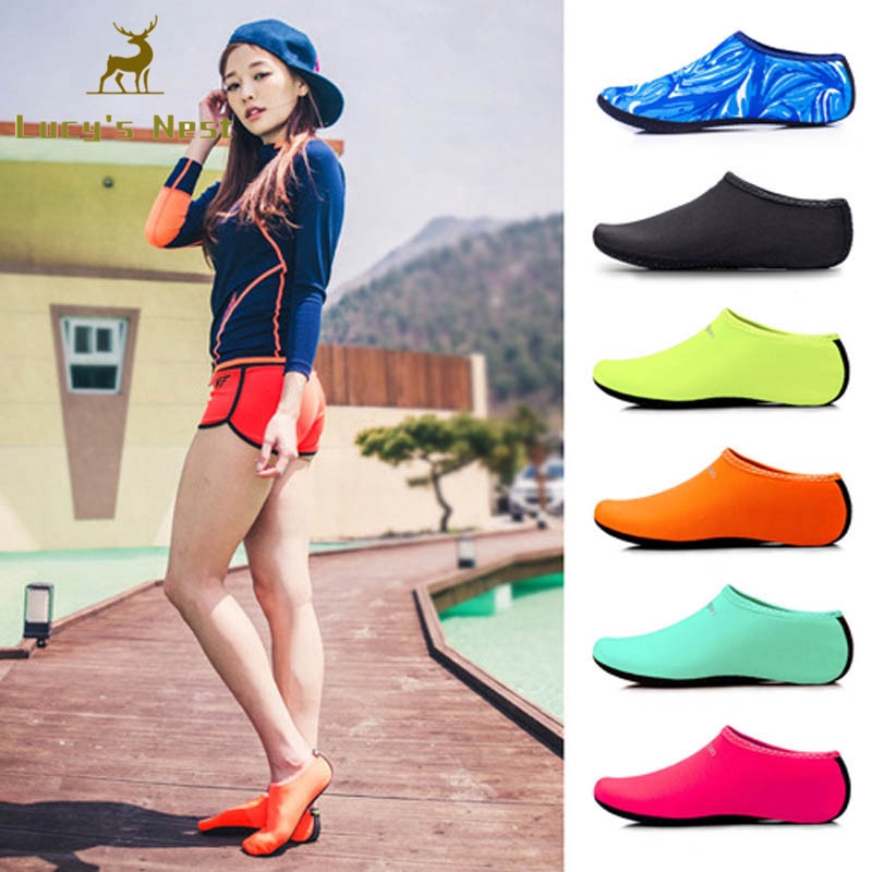 Men Women Aqua Skin Shoes Beach Water Socks Yoga Exercise Pool Swim ...