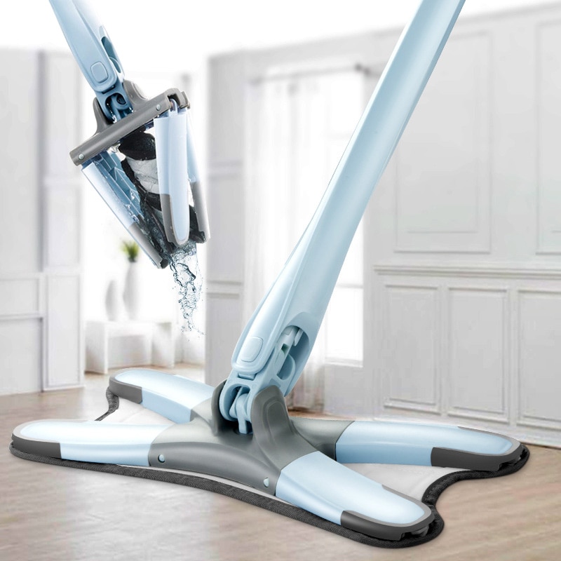 X-type Floor Mop Flat Mops 360 Degree For Wood Ceramic Tiles Home ...