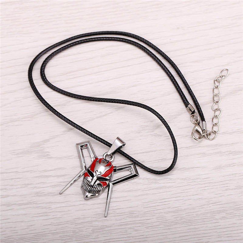 Anime BLEACH Mask Pendant Leather Rope Necklace Souvenir Collectibles ...