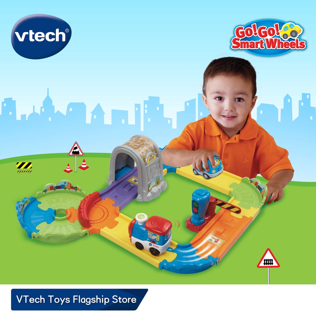 VTech Train Playset GoGoSmartWheels Choo Playset Motorized Train ...