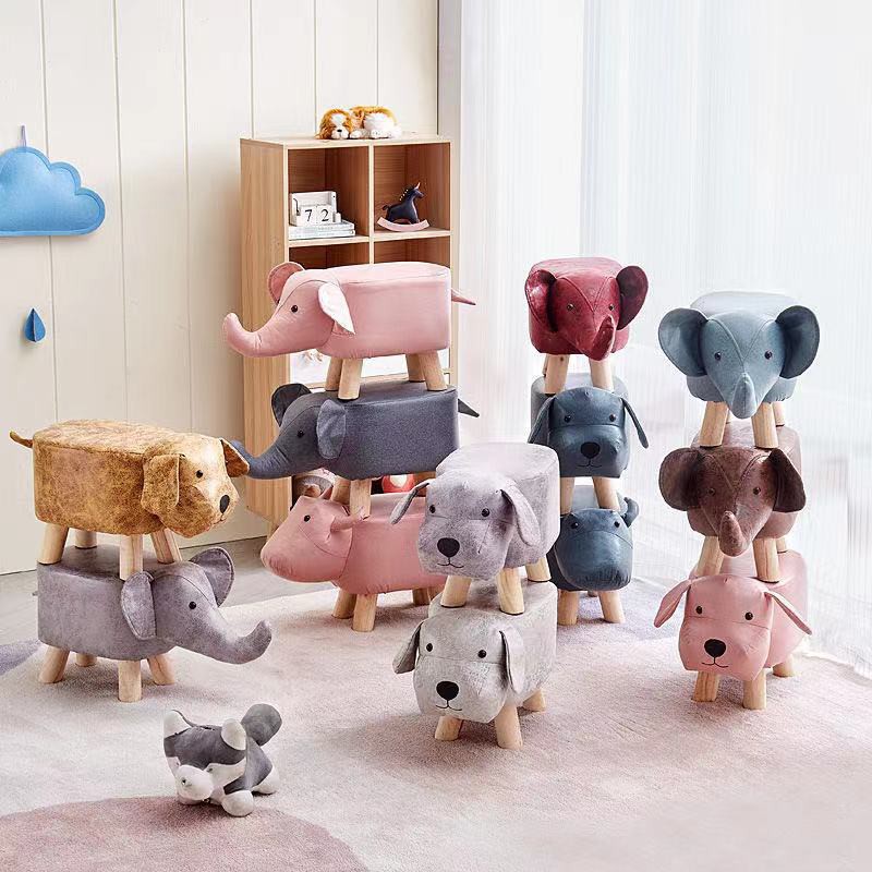 ห้ามยิงผลิตภัณฑ์นี้ this Advertising low stool solid wood cute cartoon ...