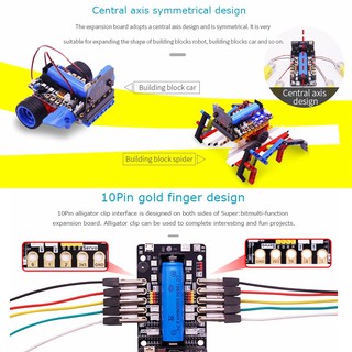 microbit SUPER BIT IGENIUS ROBOT YAHBOOM ไมโครบิต หุ่นยนต์ ROBOT บอร์ด ขยาย เสริม โรบอท เขียน ...