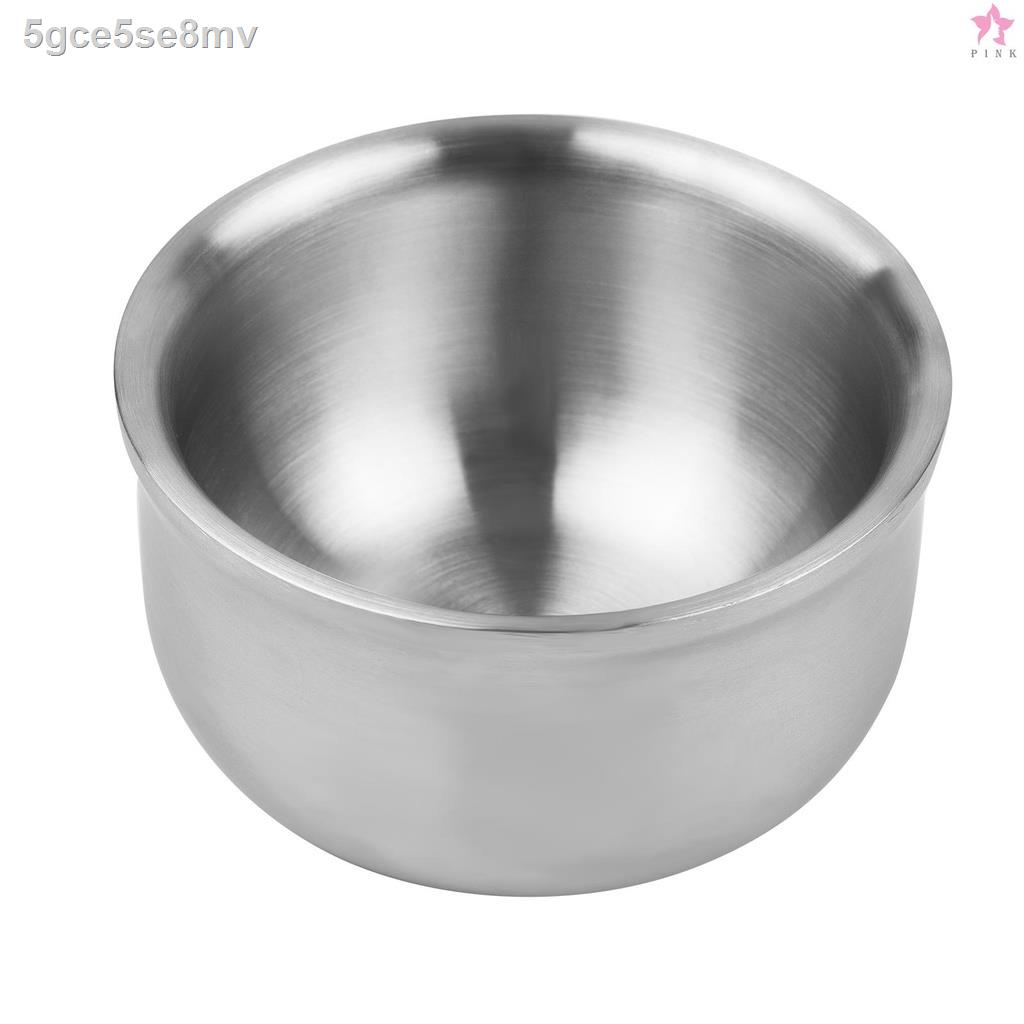 IIK-Stainless Steel Soap Cup Bowl Shaving Mug Bowl Barber Beard Razor ...