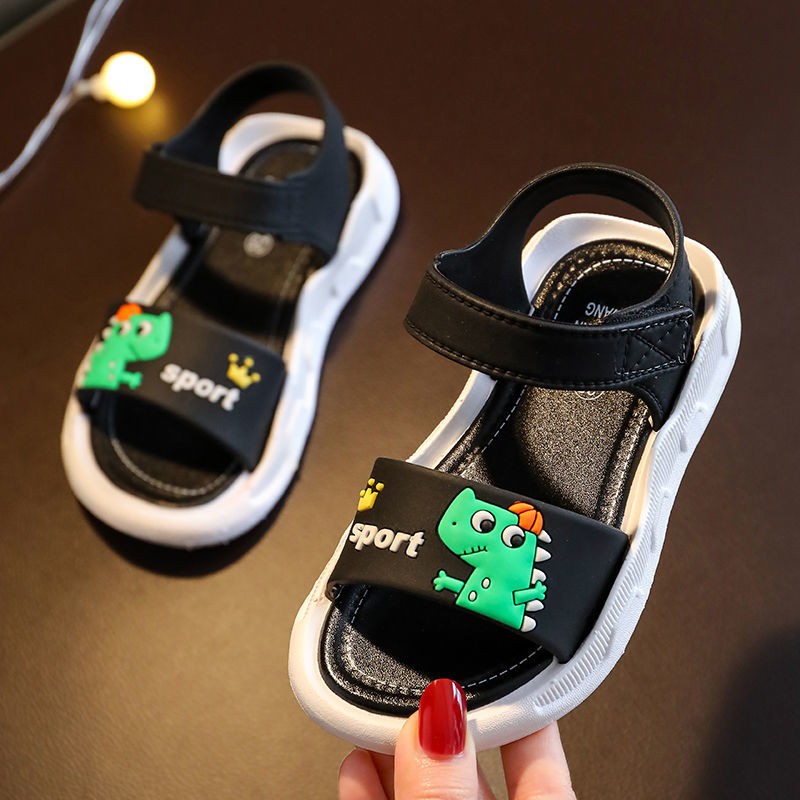℡Boys Sandals Summer 2021 Soft Sole Elementary School Children Beach ...