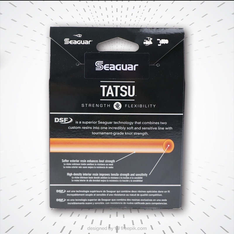 Seaguar Tatsu Fluorocarbon Line สายไนล่อนสําหรับตกปลา 183 ม . / 200 Yds ...