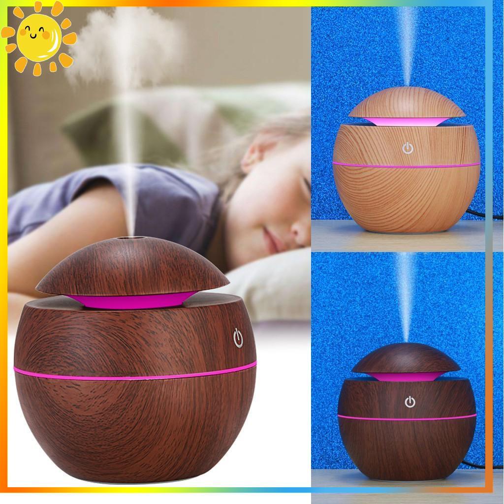 LED USB Intelligent Induction Wood Grain Humidifier Ultrasonic Air ...