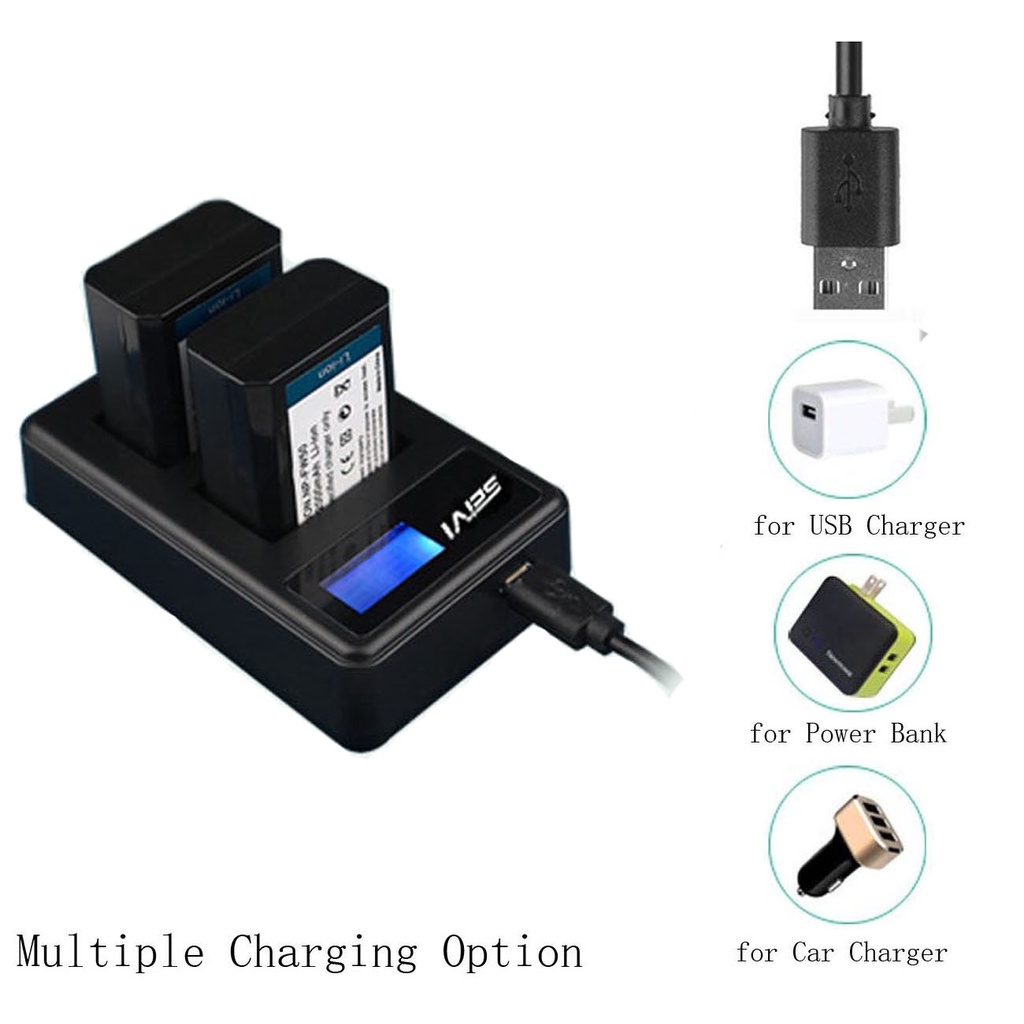 LCD USB Dual Charger for Ricoh D LI92 DLI92 DB 100 DB100 DB 110 DB110 ...