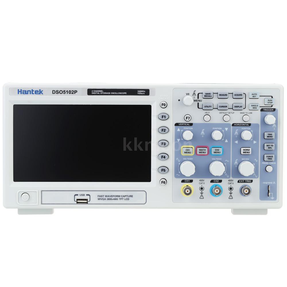 Certified Hantek DSO5102P Digital Storage Oscilloscope 2CH 100MHz 1Gs 7 ...