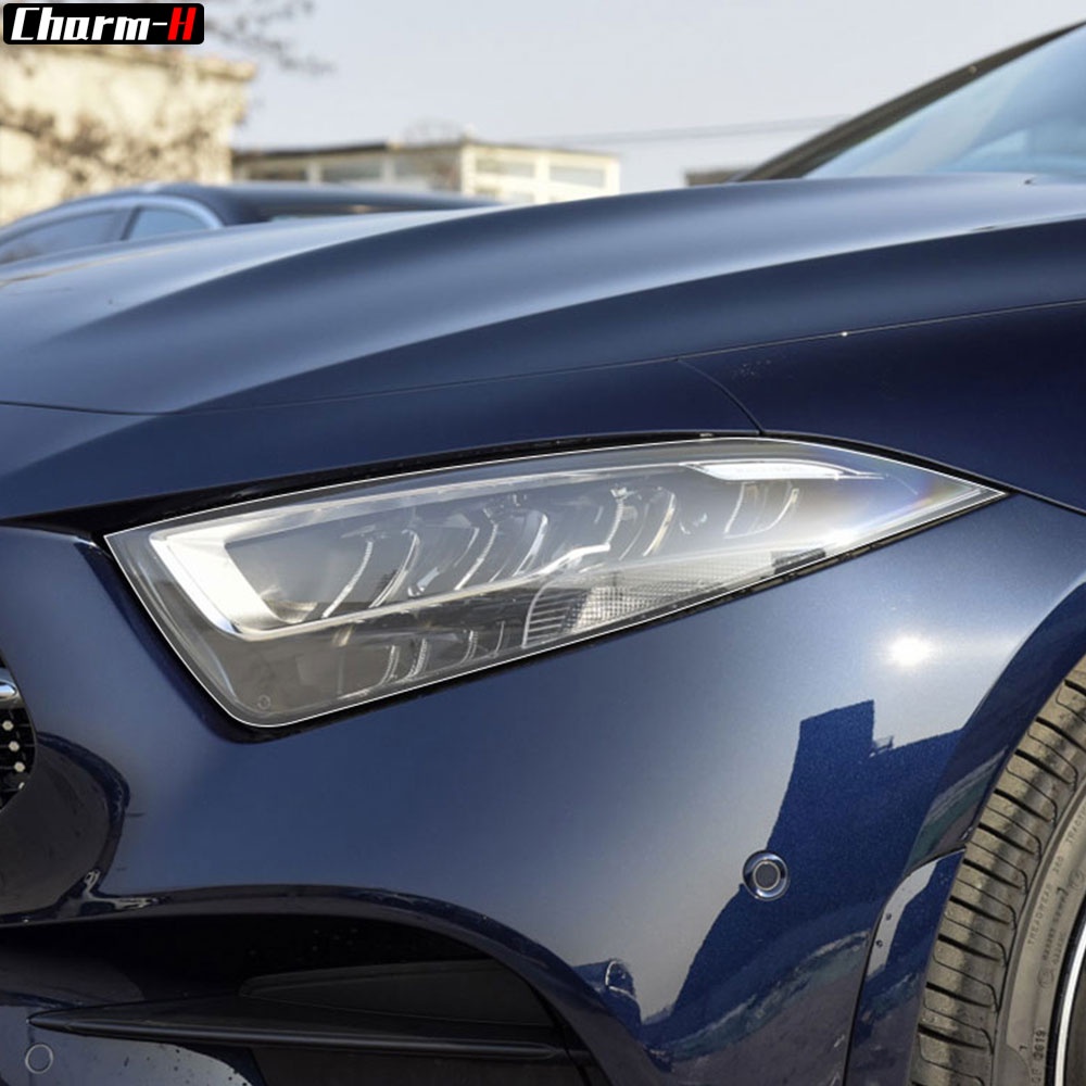 2X Car Headlight Self Healing Protective Film Transparent TPU Decal ...