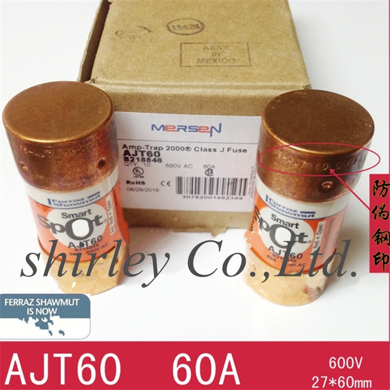 ฟิวส์ 100% ของแท้ 27X60 มม. Ajt20 / Ajt15 / Ajt25 / Ajt30 / Ajt35 ...